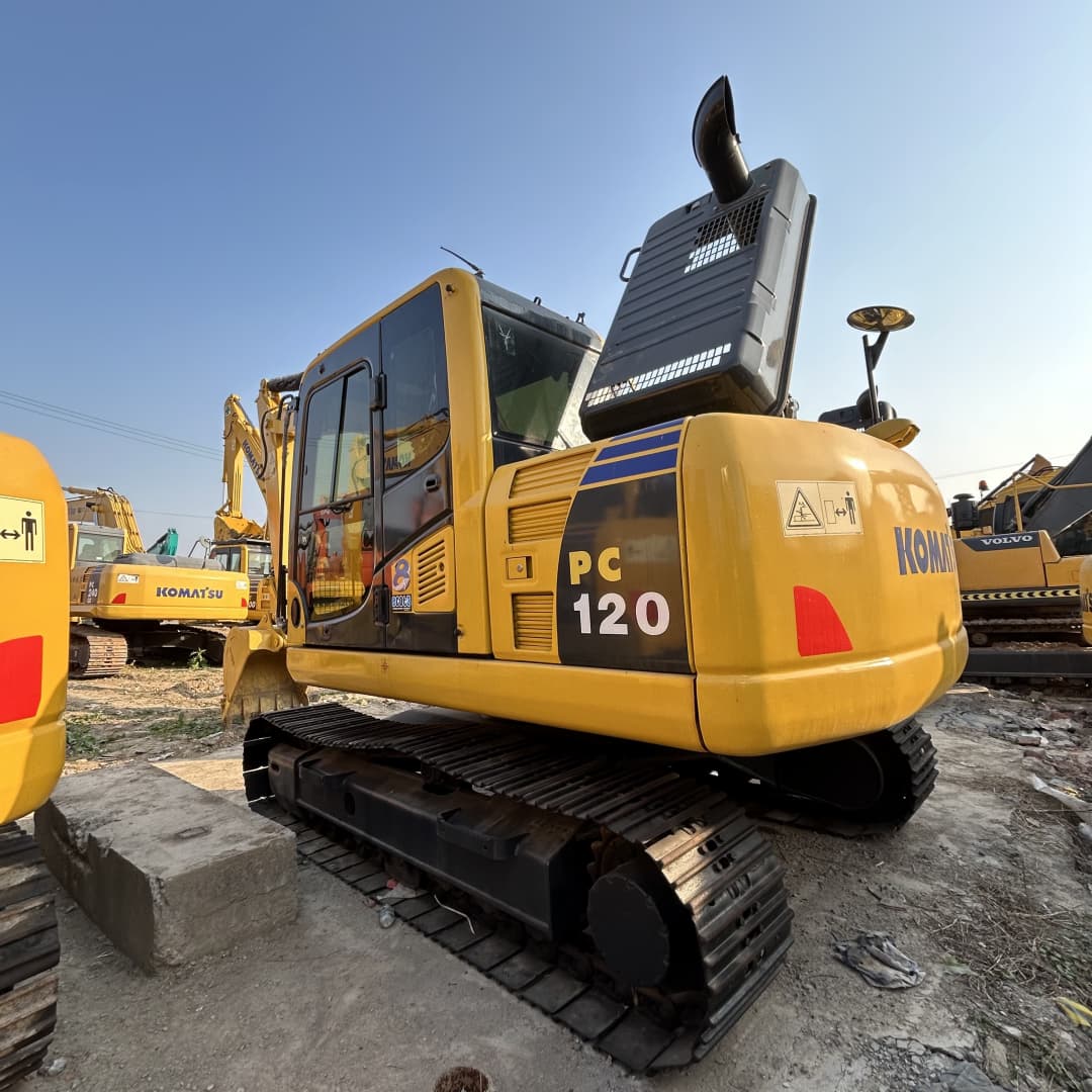 Komatsu PC120 Used Excavator Crawler Engineering Construction Equipment ...
