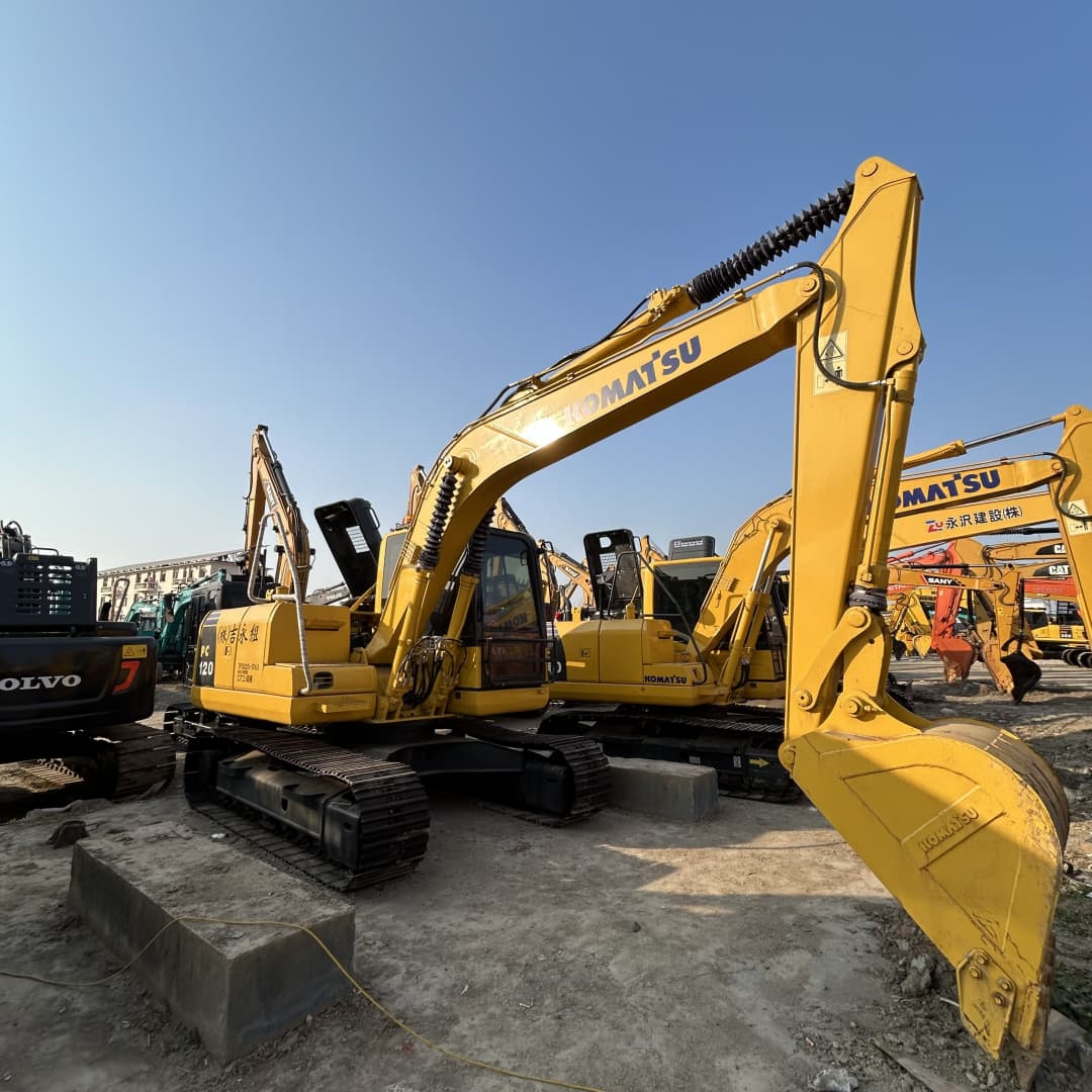 Komatsu PC120 Used Excavator Crawler Engineering Construction Equipment ...